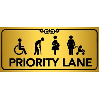 Priority Lane Logo Food Delivery Line Icon Set, Fast Food Symbols