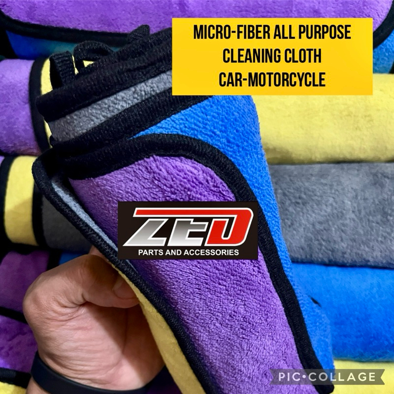 ZED Micro-Fiber Polyester Fabric All-Purpose Cleaning Cloth For Cars ...