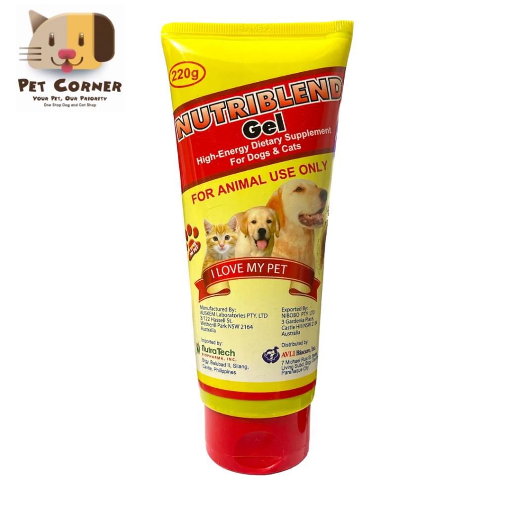 Nutriblend Gel High-Energy Supplement for Pets Dogs & Cats 220g ...
