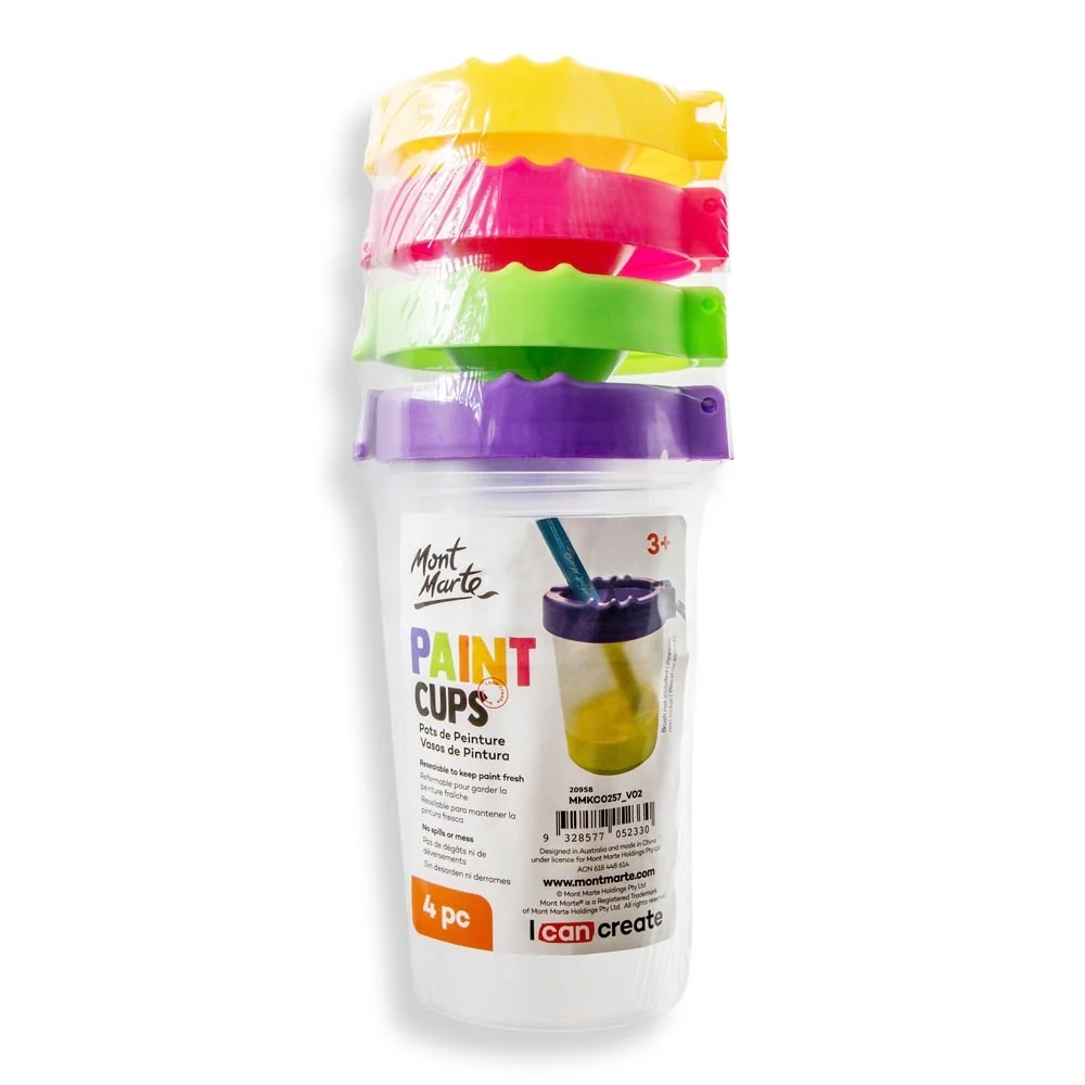 Mont Marte Paint Cups 4pc | Shopee Philippines