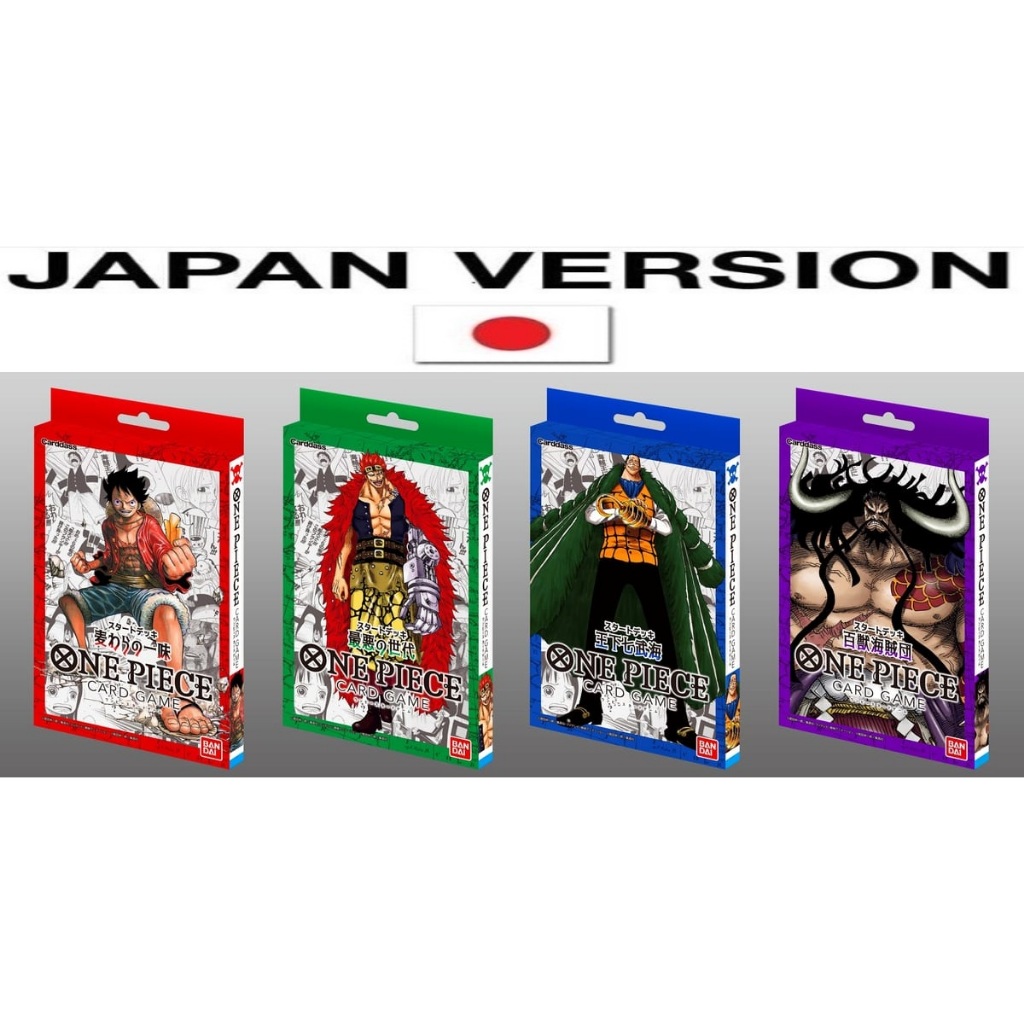 4Set ONE PIECE Card Game Start Deck ST-01&ST-02&ST-03&ST-04 Straw Hat ...