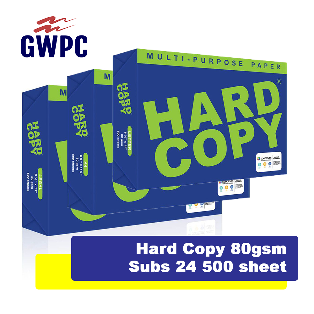 Hard Copy 80gsm Subs 24 Short A4 Long Letter Legal | Shopee Philippines