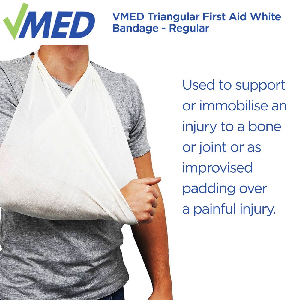 VMED Medical Triangular First-Aid Bandage (40x40x60inches) (1pc ...