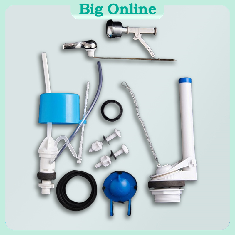 1Set Toilet Tank Fitting Lever/push Type Water Tank Fittings For Toilet ...