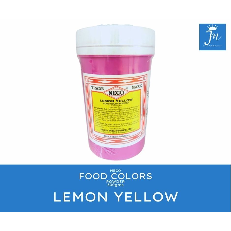 NECO Lemon Yellow Food Color 500gms | Shopee Philippines