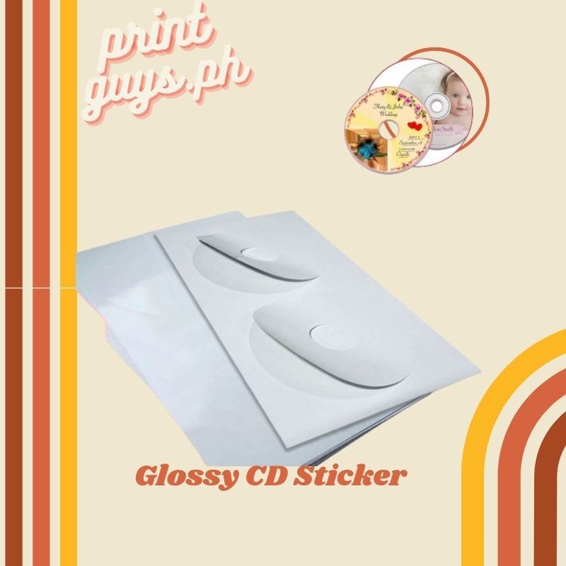 Glossy Cd Sticker Label 100 Circle Pack | Shopee Philippines