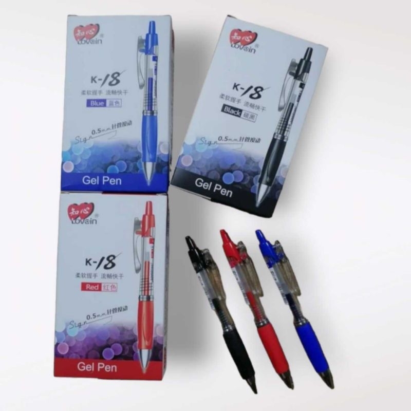 K-18 Click Gel Pen 0.5mm. | Shopee Philippines