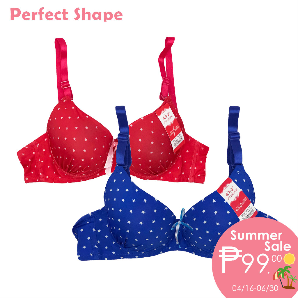 Perfect Shape 2pcs Summer Special Best Selling Bra with Wire for Women ...