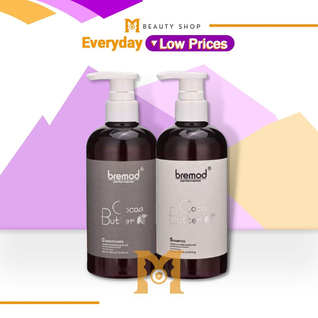 Bremod Premium Cocoa Butter Hair Shampoo & Conditioner for Scalp ...