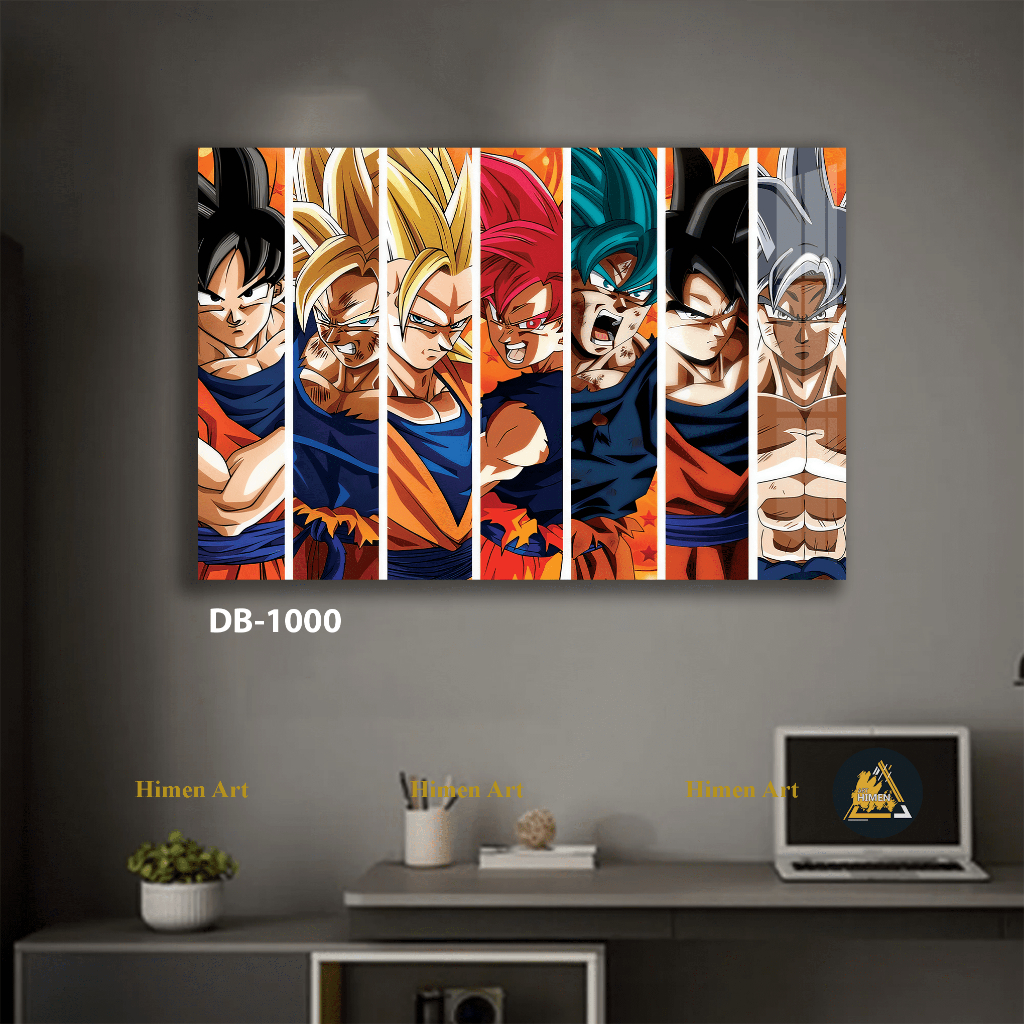 Dragon Ball aluminum heat transfer painting, super glossy, with hanger ...