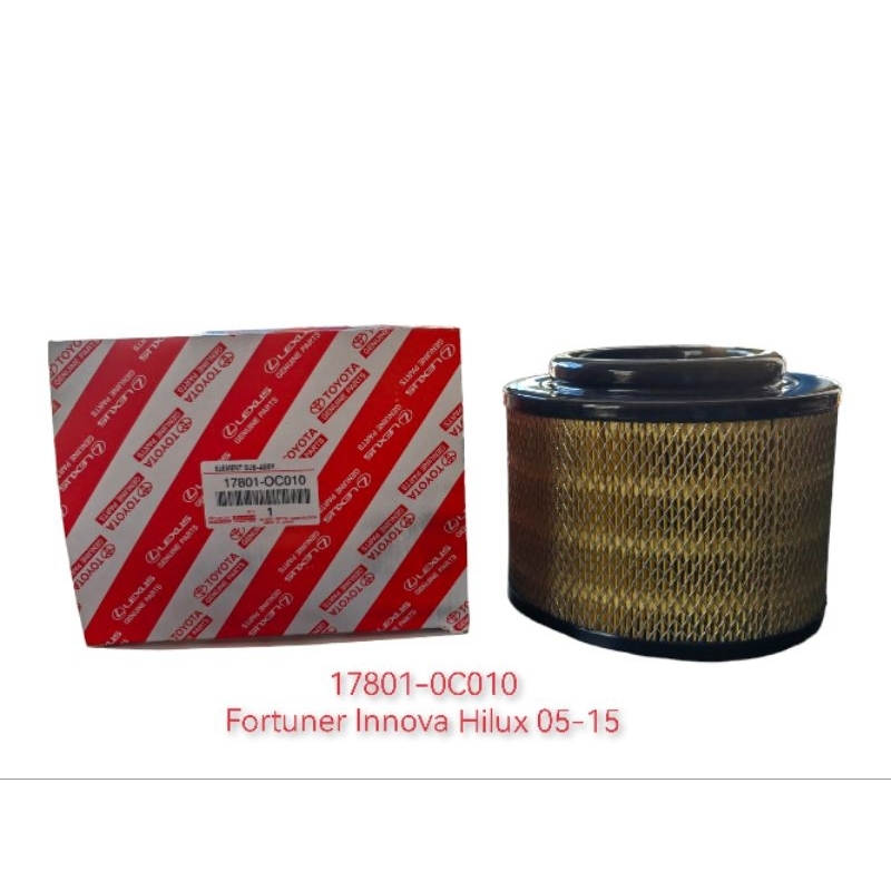 Air Filter Toyota Fortuner Innova Hilux 2005-2015 17801-0C010 | Shopee ...
