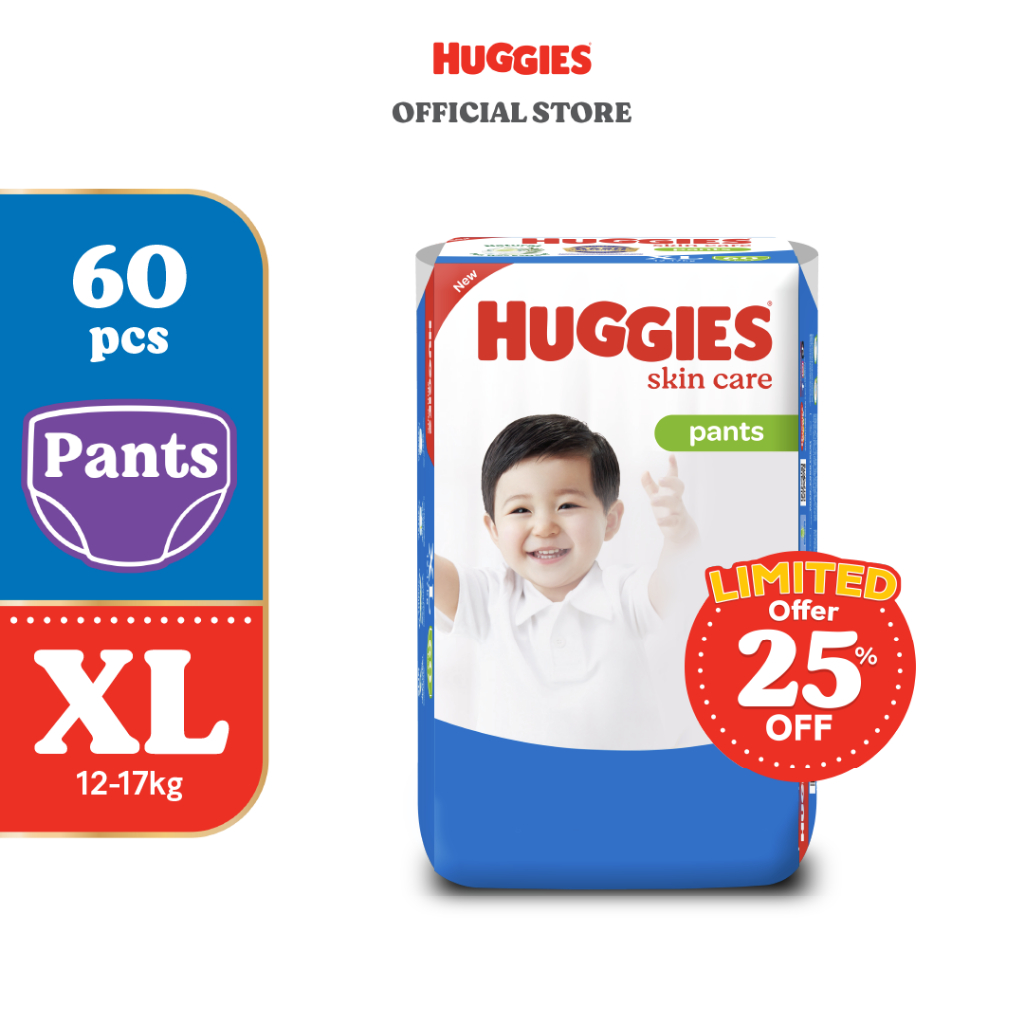 Huggies Skin Care Pants XL - 60 pcs | Shopee Philippines