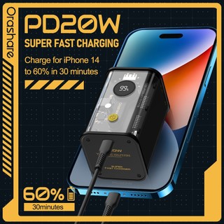 Orashare OT20 /OT20CL 20000mAh Powerbank Compact Transparent PD 20W ...