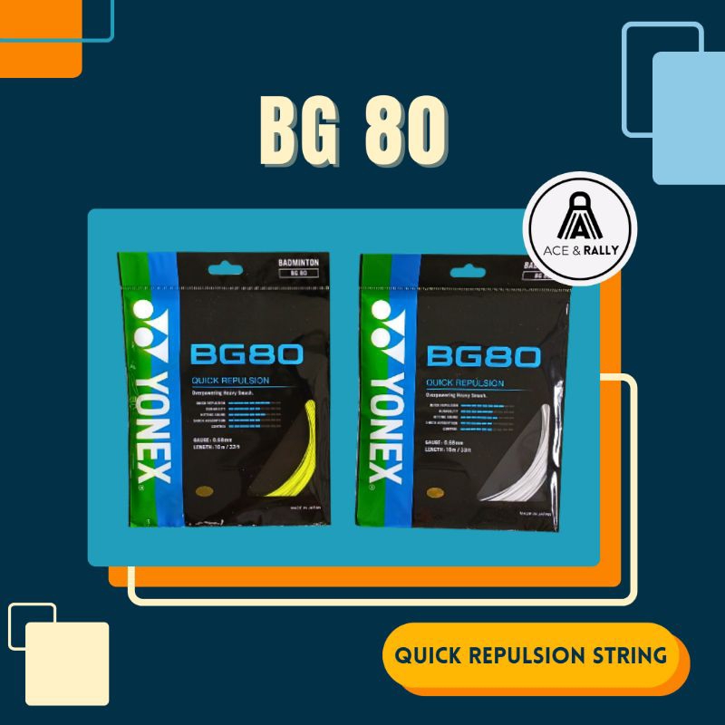 YONEX BG 80 badminton string | Shopee Philippines