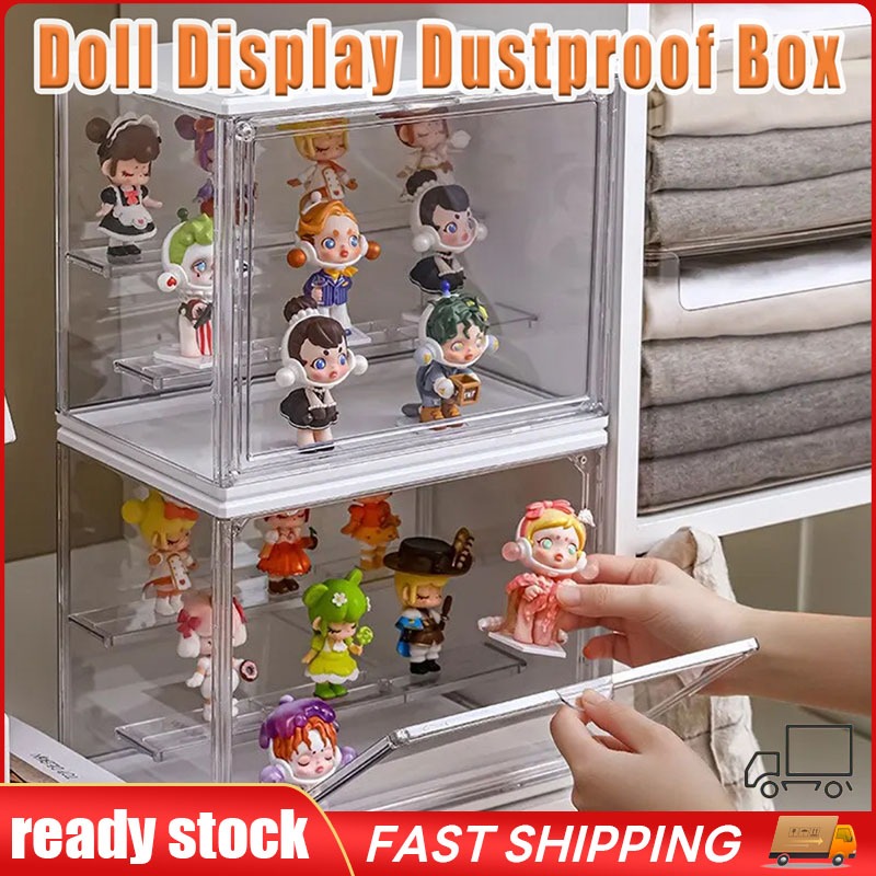 Acrylic Display Case Popmart Storage Organizer Transparent Boxes ...