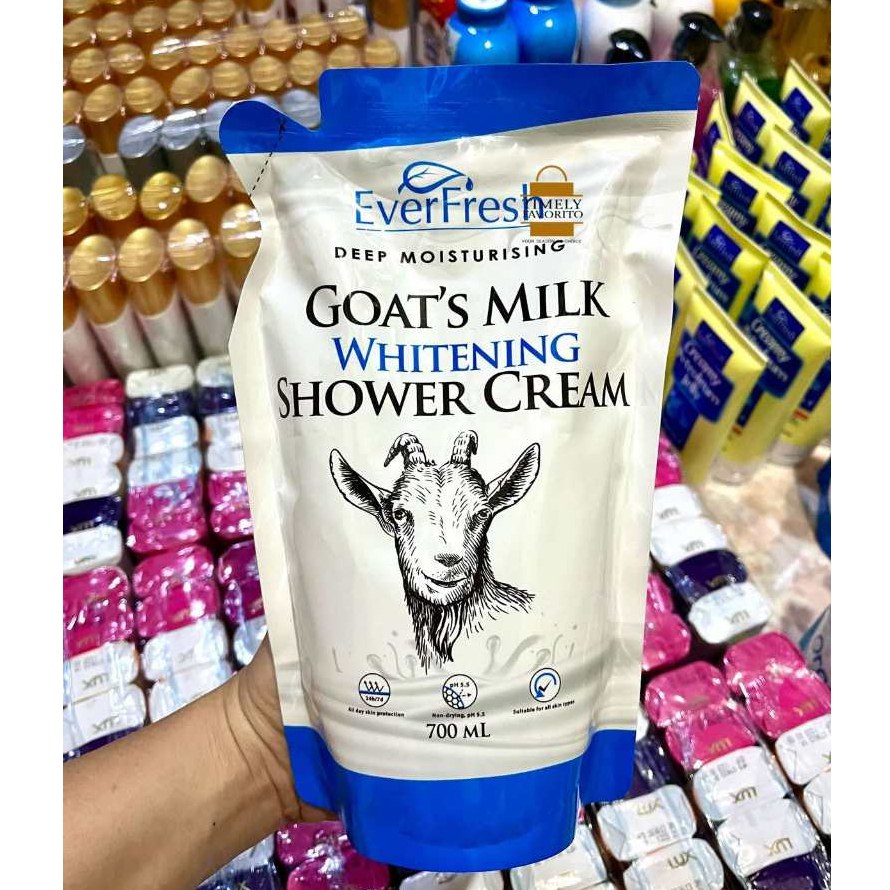 Everfresh Goat's Milk Whitening Shower Cream 700ml | Shopee Philippines