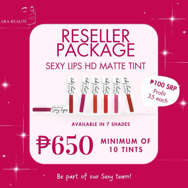 ARA BEAUTE HD MATTE TINT RESELLER PACKAGE | Shopee Philippines