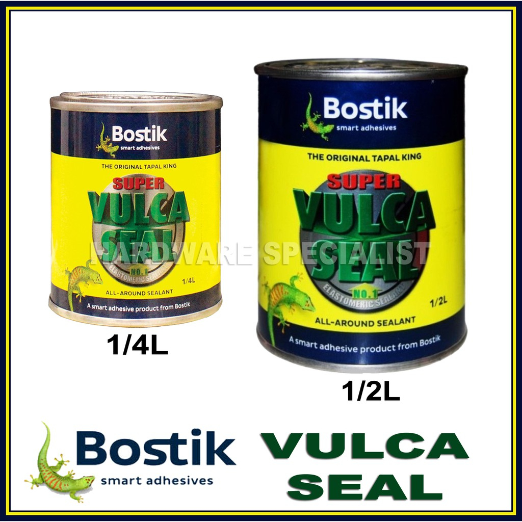 Vulcaseal Bostik Super Vulca Seal Pouch JR 1/4L 1/2L 1L Tapal King ...