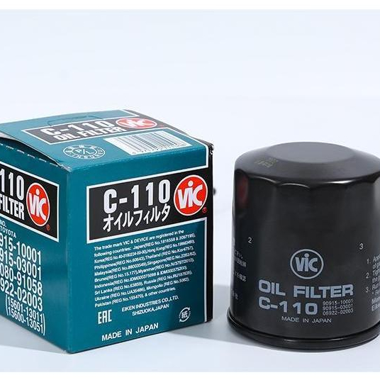 Vic C-110 /C-111 Oil Filter ForToyota Rush | Vios | Avanza | Corolla | Wigo | Fortuner/Innova ...