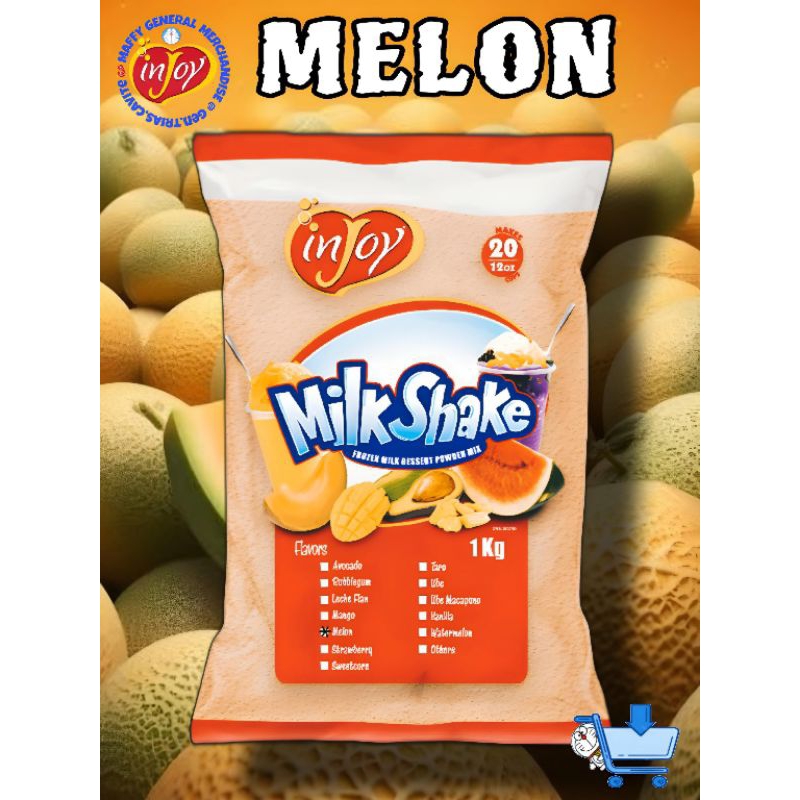 Injoy Melon Milkshake Powder 1kg [maximum orders 15kg only] | Shopee ...