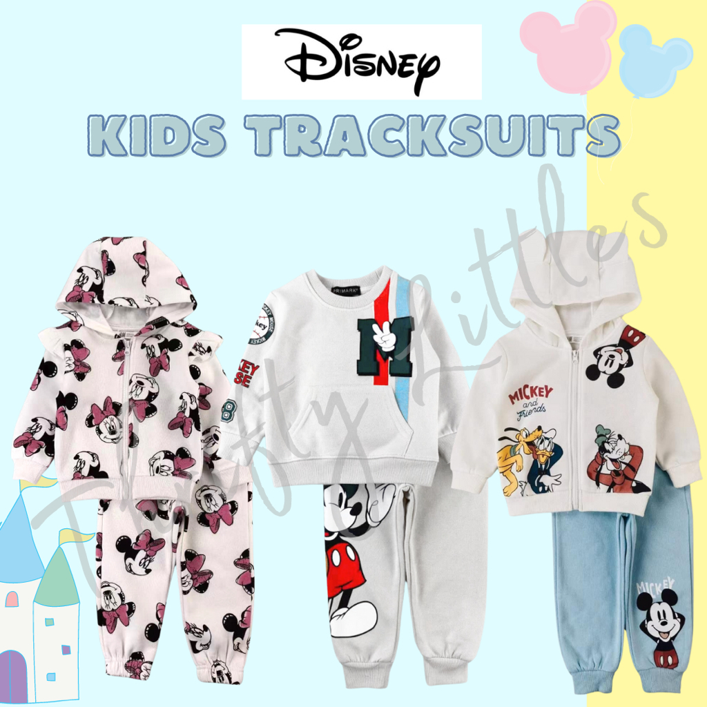 Mickey / Minnie Mouse Disney Kids tracksuits | Shopee Philippines