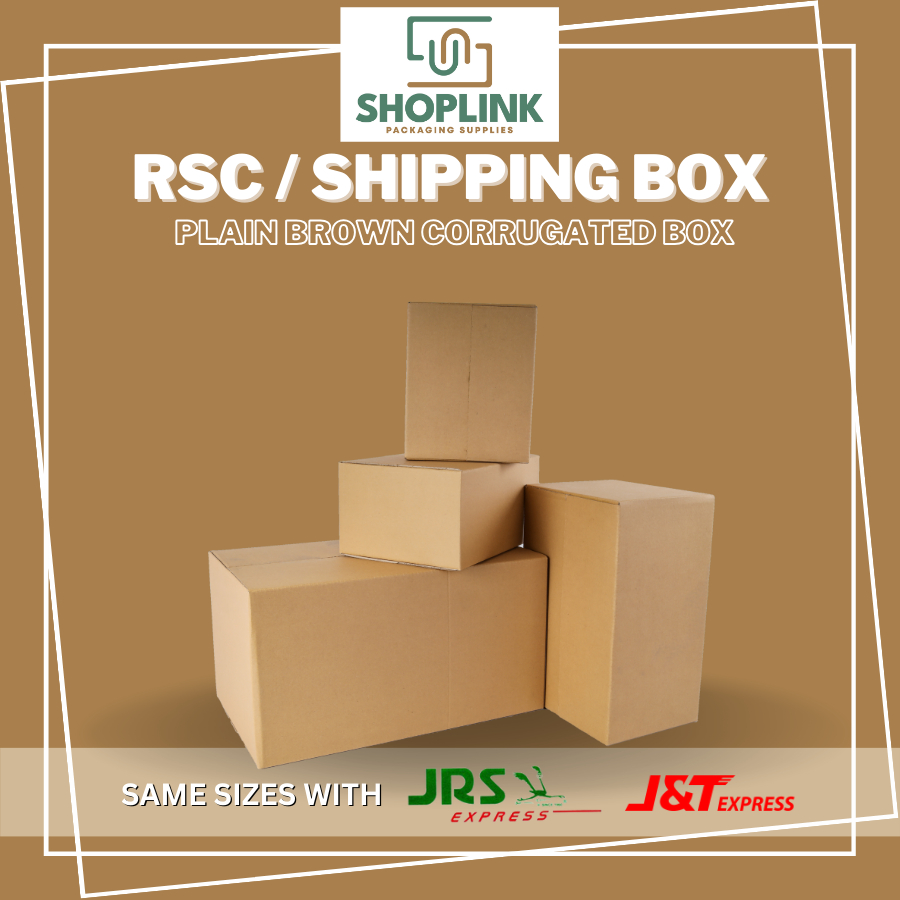 Corrugated RSC Shipping Box Packaging | Brown Kraft | No print | JNT ...