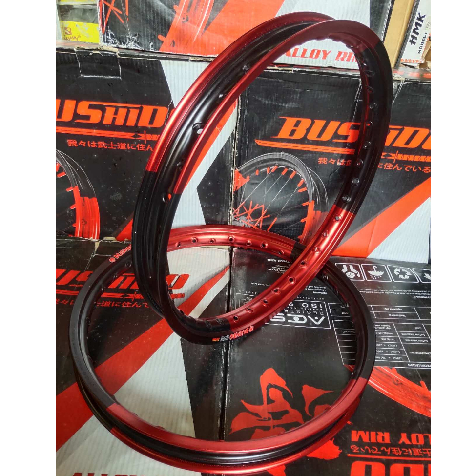 BUSHIDO SERIES BM ALLOY RIM 17X1.40 FOR MOTORCYCLE 2 COLOR E-TYPE(PAIR ...