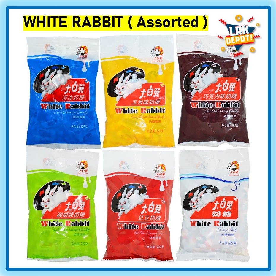 White Rabbit Creamy Milky Candy 227 g - Original Flavor / Cool Mint ...