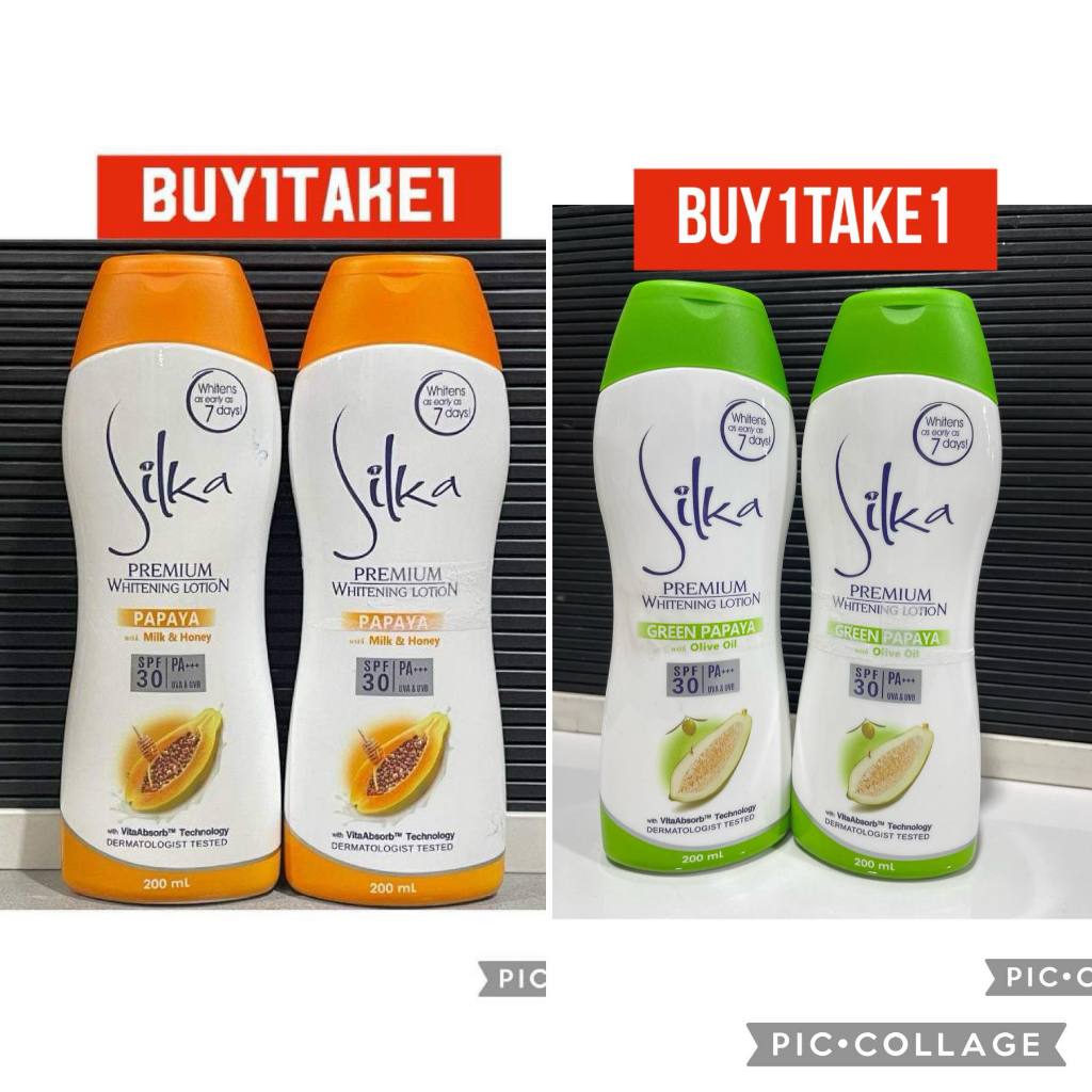 SILKA Premium Whitening Papaya Lotion With & Honey Spf 30 200ml ...