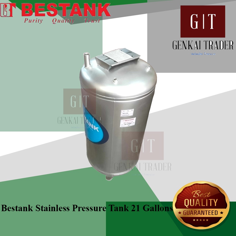 Bestank Original Stainless Pressure Tank 21 Gallons Gals | Shopee ...