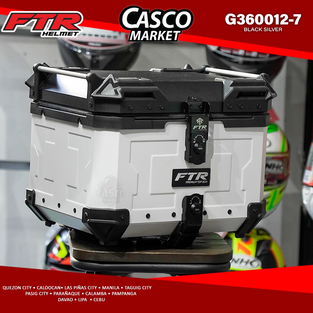 FTR TOP BOX G360012-7 45 LITERS PREMIUM ABS HARD PLASTIC | Shopee ...