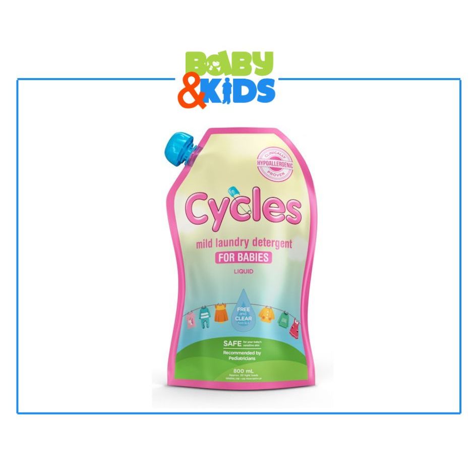 Cycles Baby Laundry Liquid Detergent 800ml | Shopee Philippines