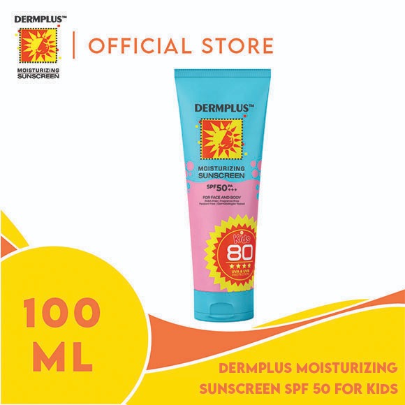 Dermplus Moisturizing Sunscreen SPF 50 for Kids 100mL | Shopee Philippines