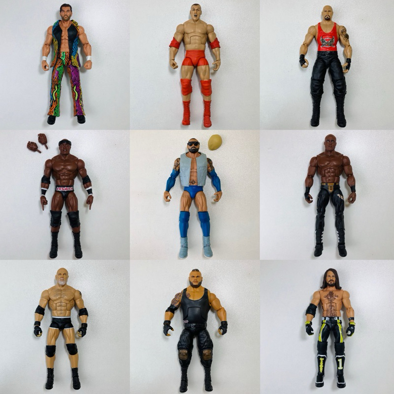 WWE elite action figures Boogey man, Batista, Brock Lesnar | Shopee ...