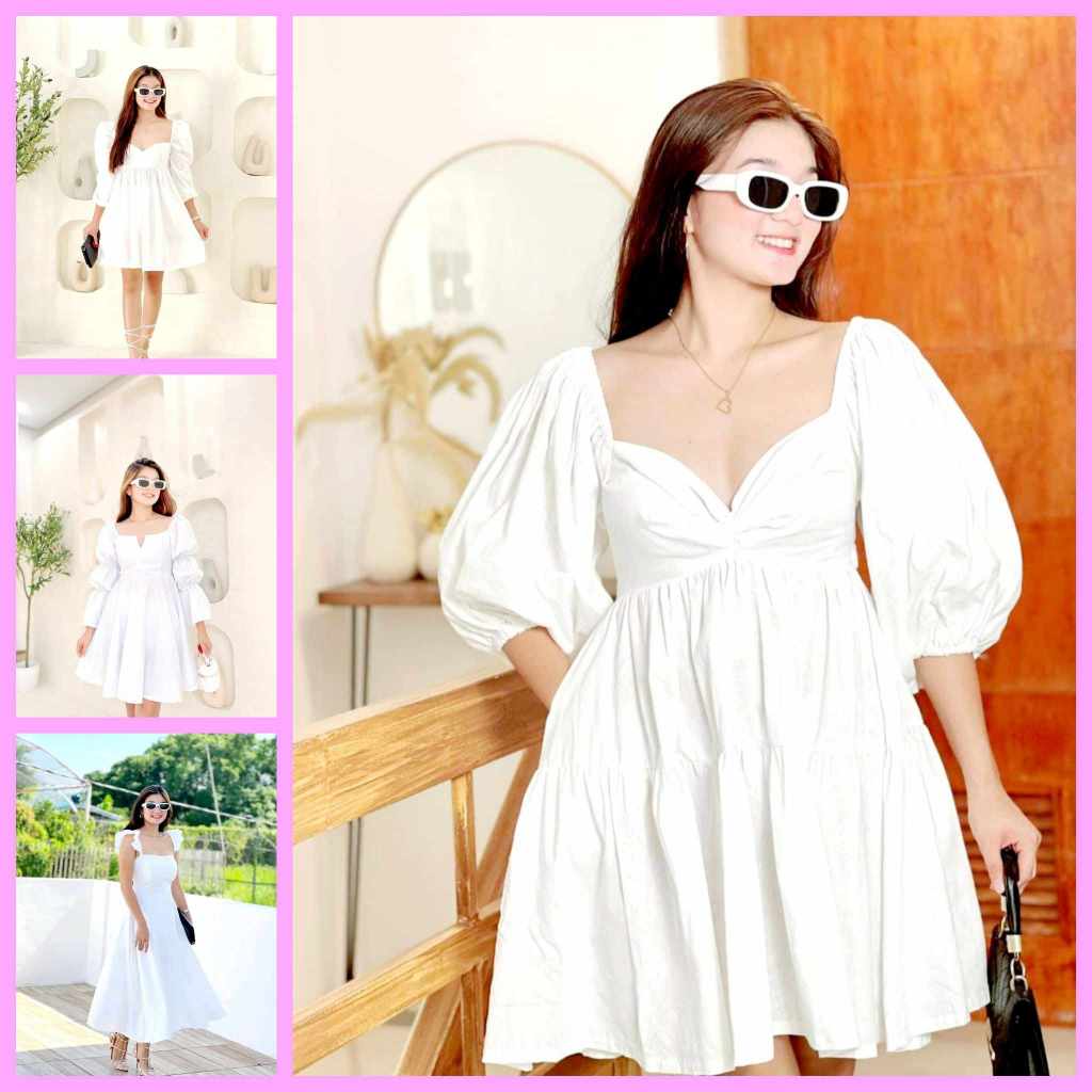 karla Graduation White Casual Formal Wedding Dress for Women - xs to ...