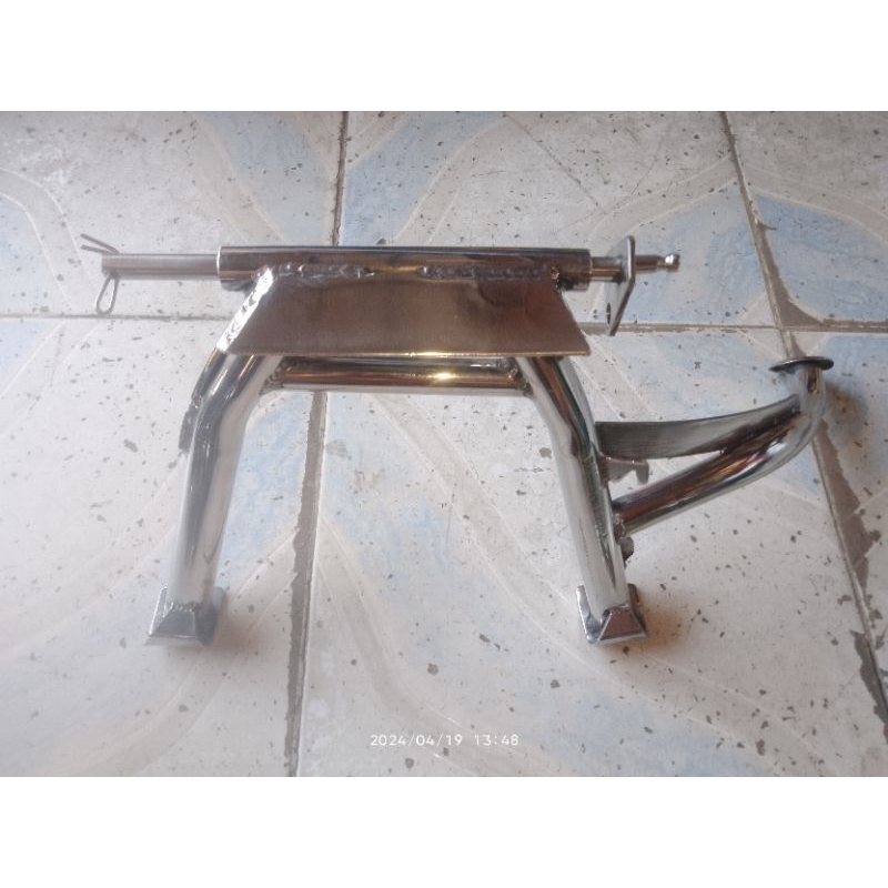 CLICK 125 V3 / Click 160 STAINLESS CENTER STAND WITH AXLE (EHE) AND ...