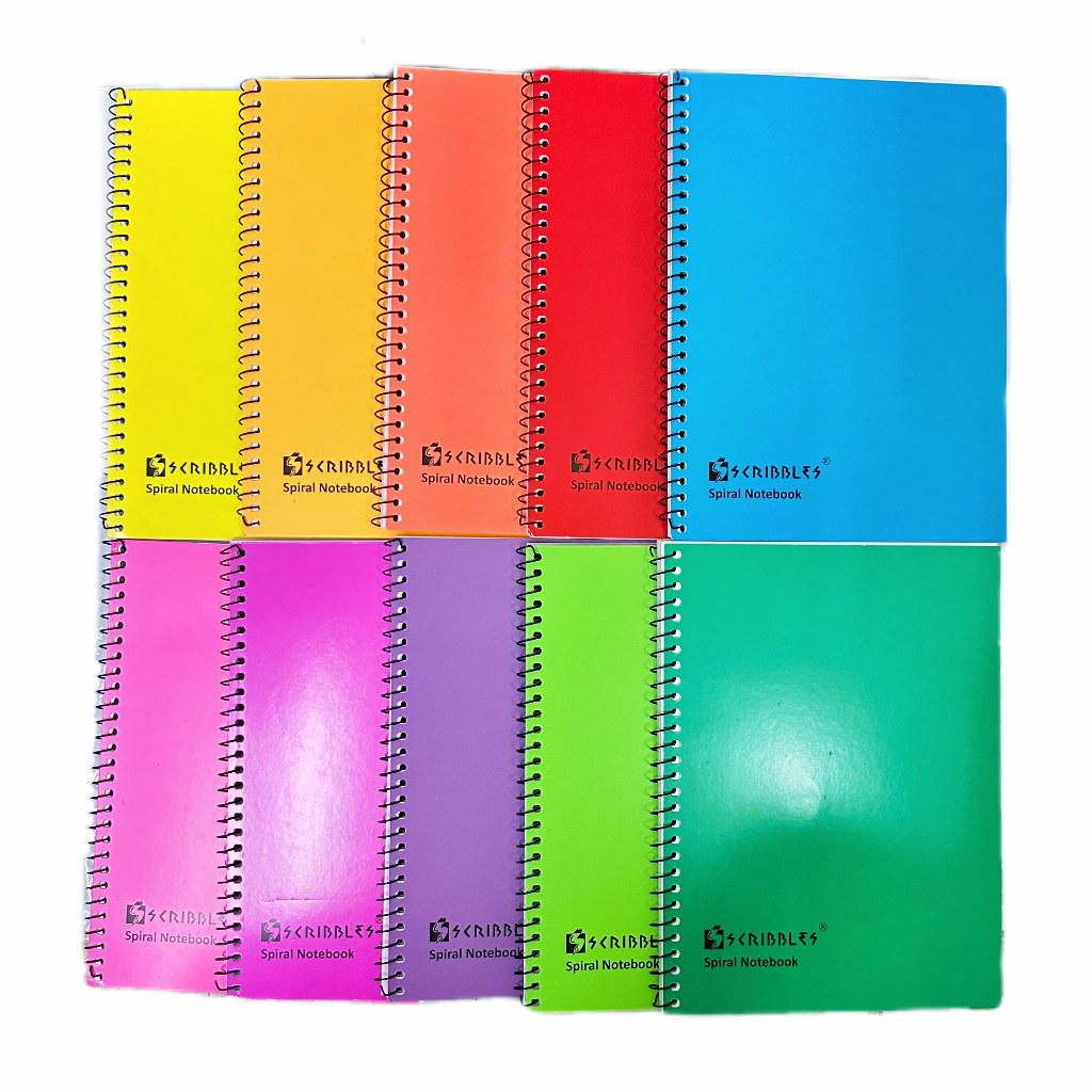Scribble Spiral Notebook Assorted 80 Leaves sold per Ream( 10pcs ...