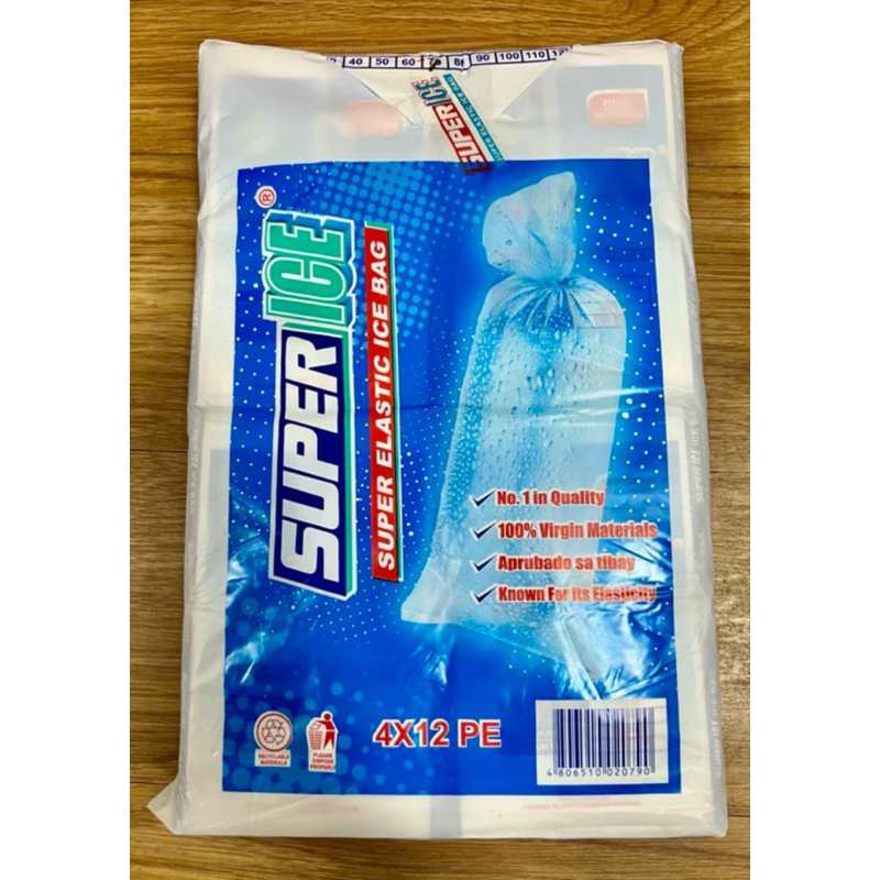 4”x12” - SUPERICE Elastic Plastic Ice bag (2,000pcs), with Invoice ...