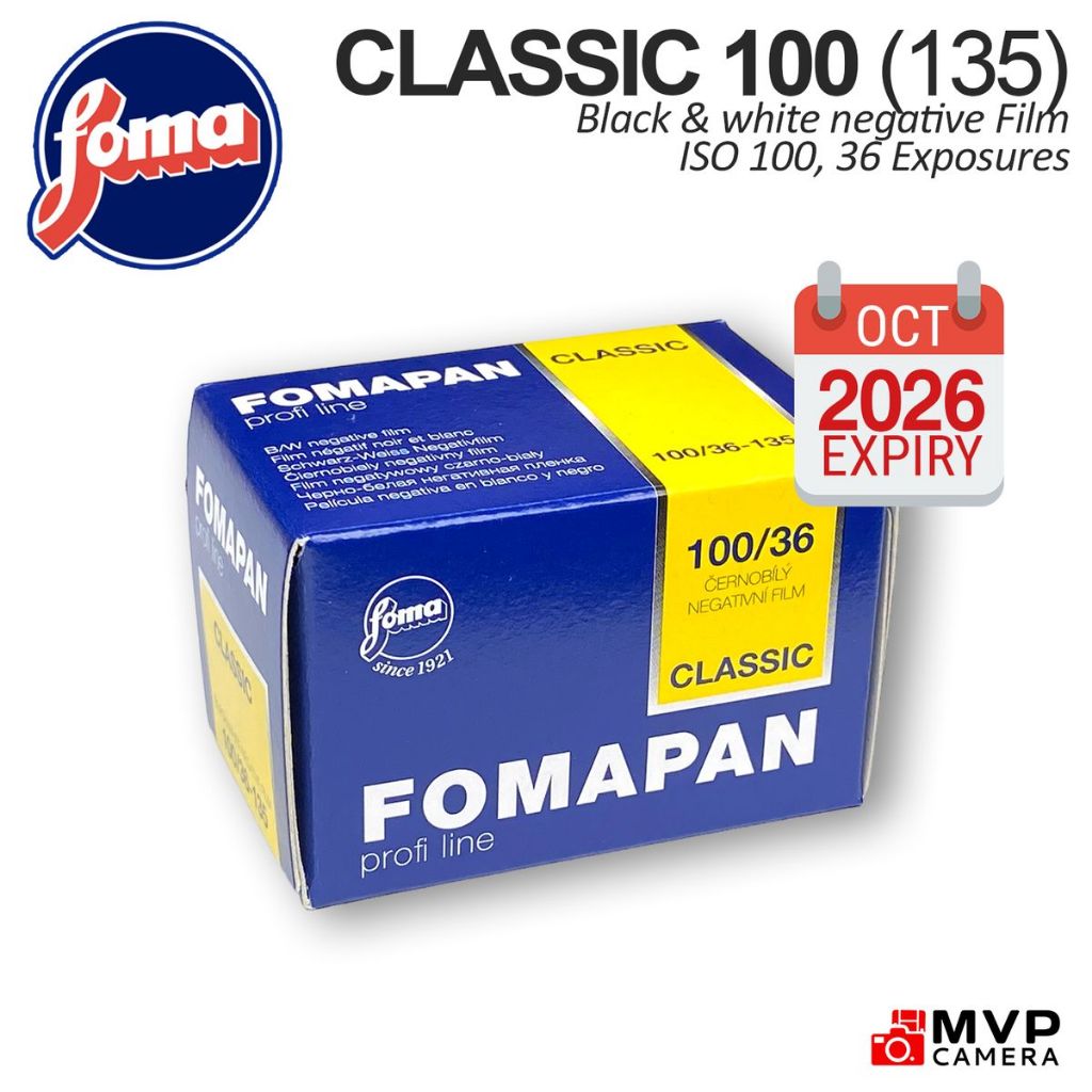 FOMAPAN Classic 100 ISO Black & White Negative Film FOMA 135 35mm ...