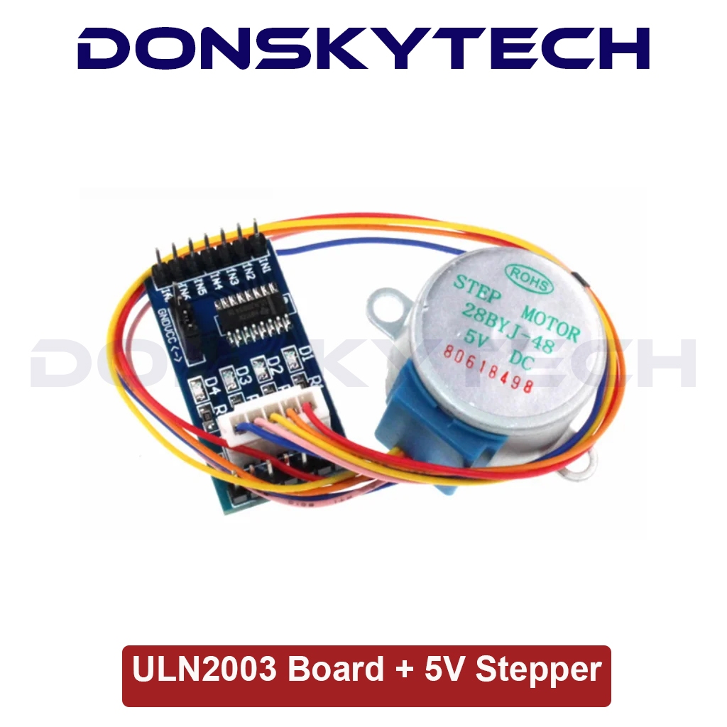 28BYJ-48 5V 4-Phase Stepper Step Motor 28BYJ48 with ULN2003 Driver ...