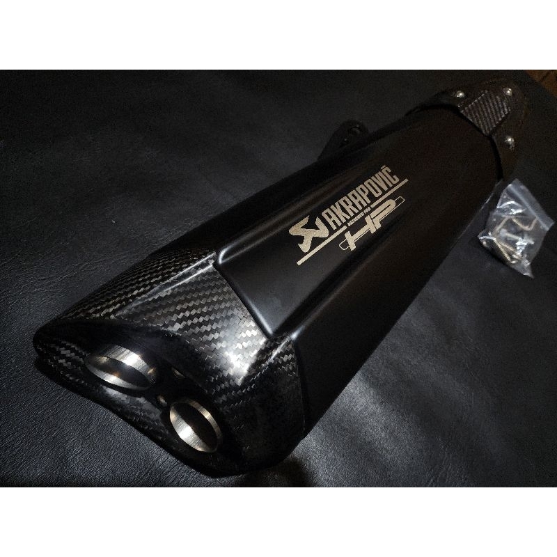 Akrapovic HP Dual hole Real Carbon Premium Quality muffler 51mm ...