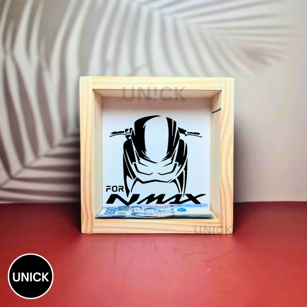 UNICK | REUSABLE WOODEN ALKANSYA | FOR NMAX | COIN BANK BILL BANK ...