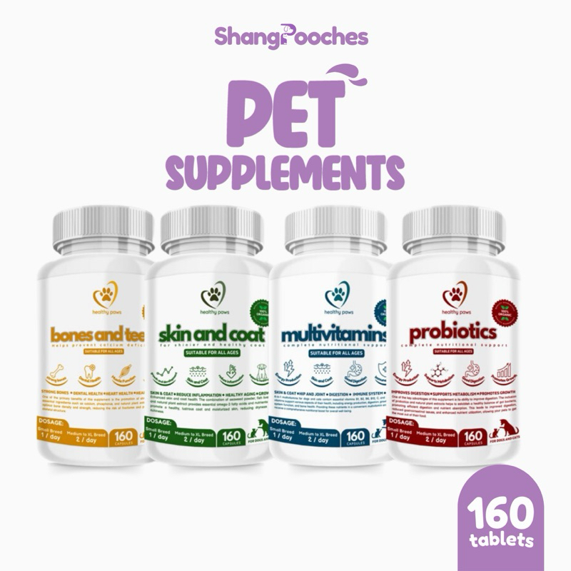 Pet Supplements for Dogs and Cats 160 Capsules | Shopee Philippines