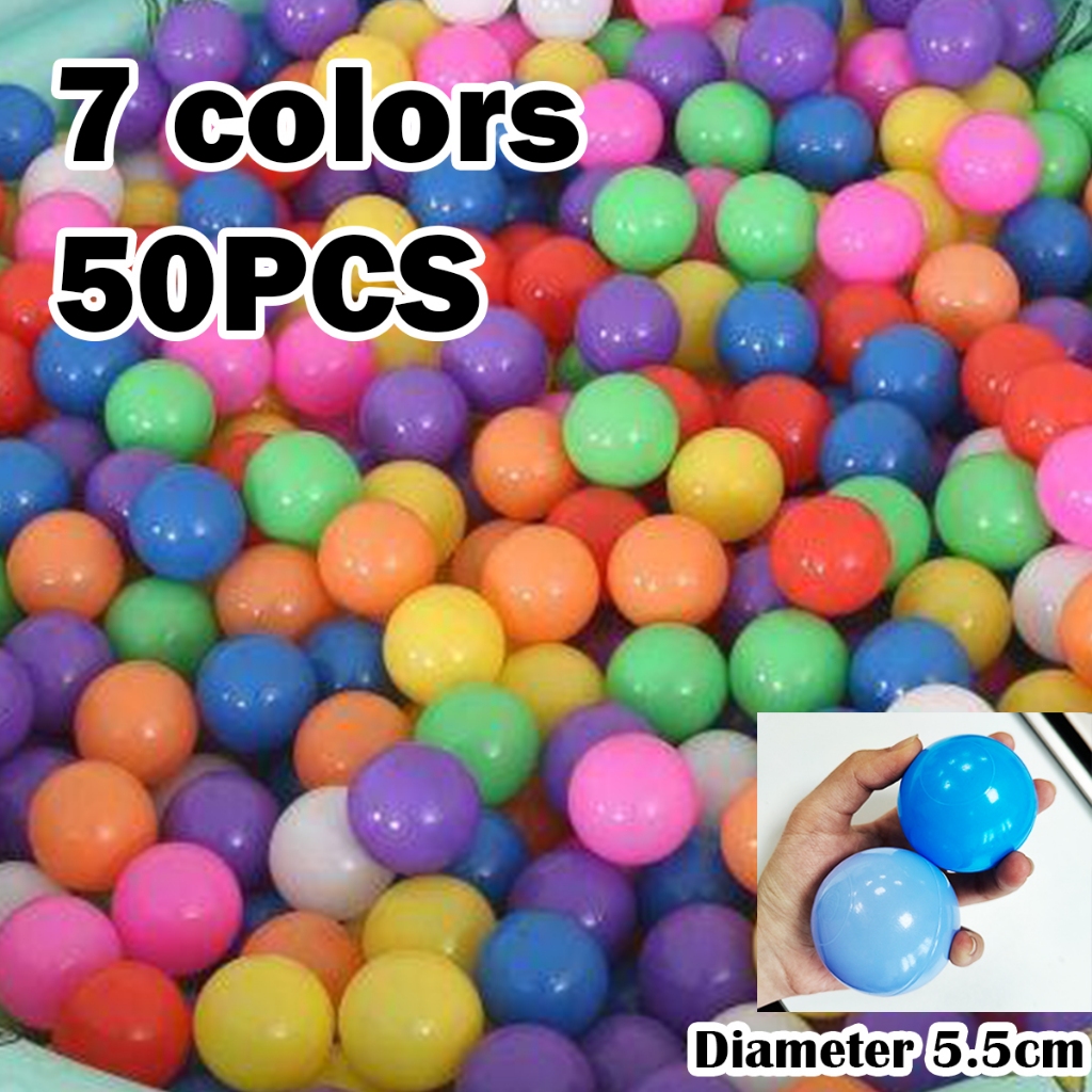Plastic Ocean 5.5cm Balls Baby Play Balls Colorful Stress ball toys ...