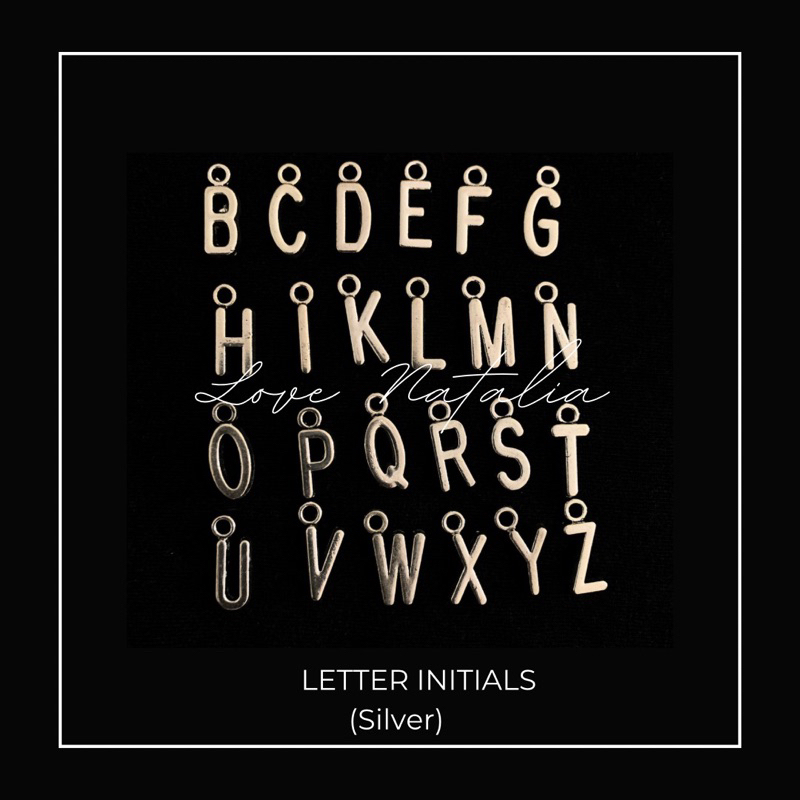 Letter Initials for the Cord ( Silver) | Shopee Philippines