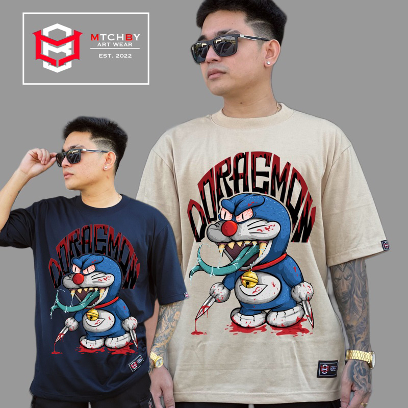 Angry Doraemon - Anime Tees | Oversized Tshirt | Shopee Philippines