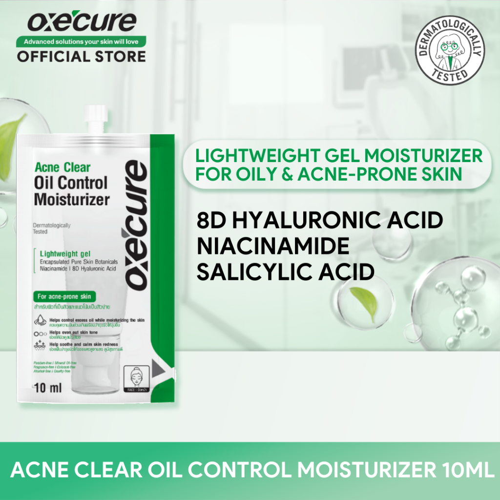 OXECURE Acne Clear Oil Control Moisturizer 10ml | Shopee Philippines