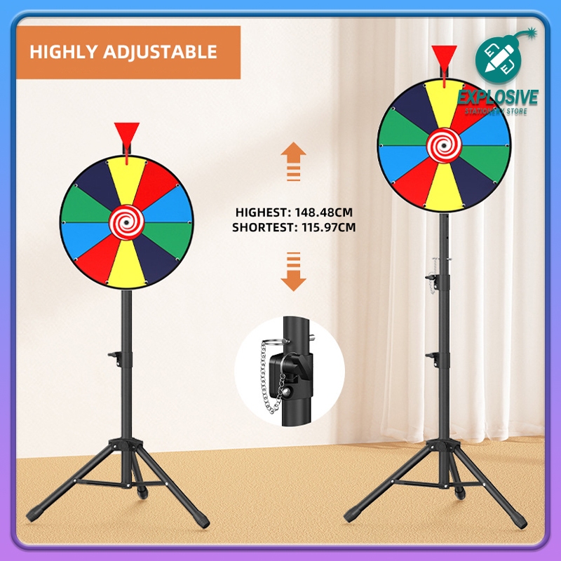 Prize Wheel Fortune Game with Dry Erase Markers Eraser Prize Wheel ...