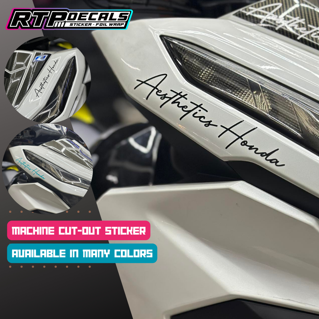 Aesthetics Honda Cut-Out Decals Sticker for Motorcycle | Shopee Philippines