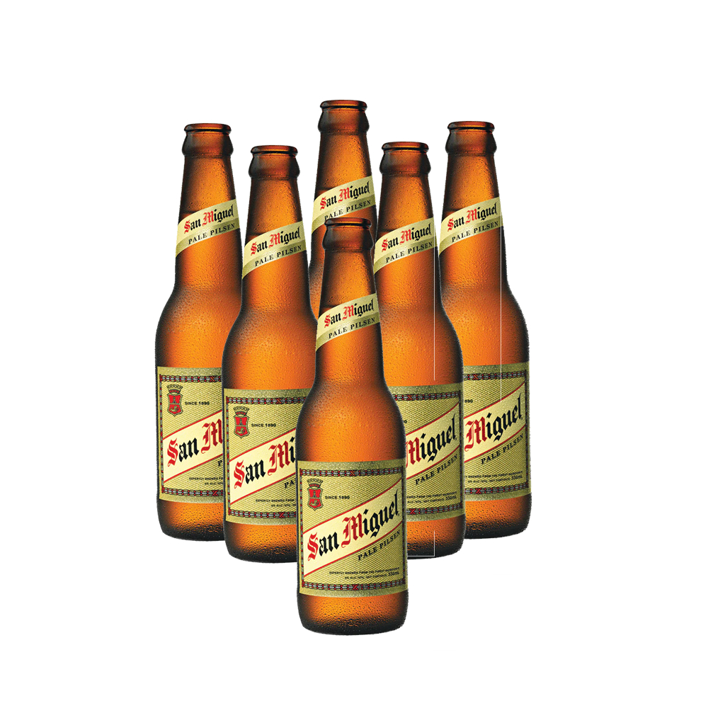San Miguel Beer Pale Pilsen Bottle 330ml x6 | Shopee Philippines